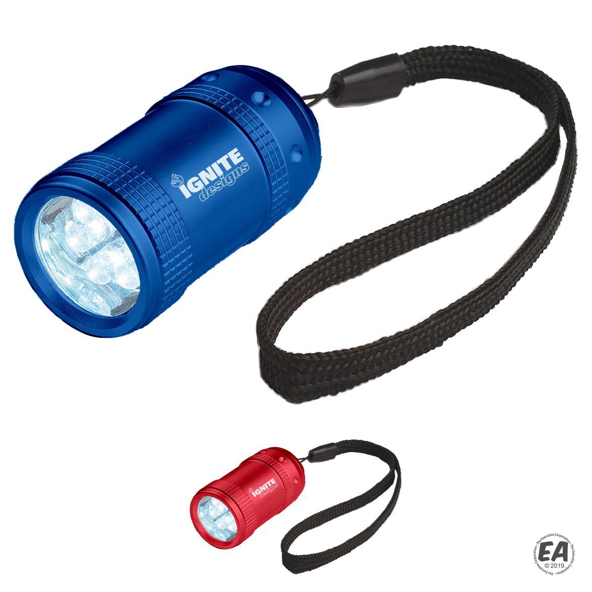 Customized Aluminum Small Stubby Led Flashlight With Strap ...