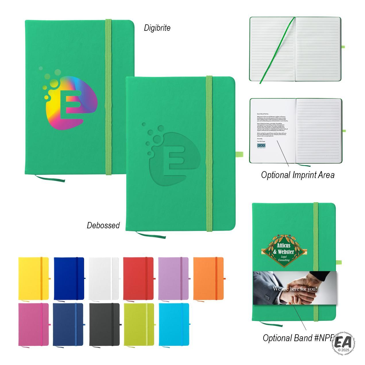 Branded 5x7 Writers Journal Notebook | Custom Notebooks | Customized ...
