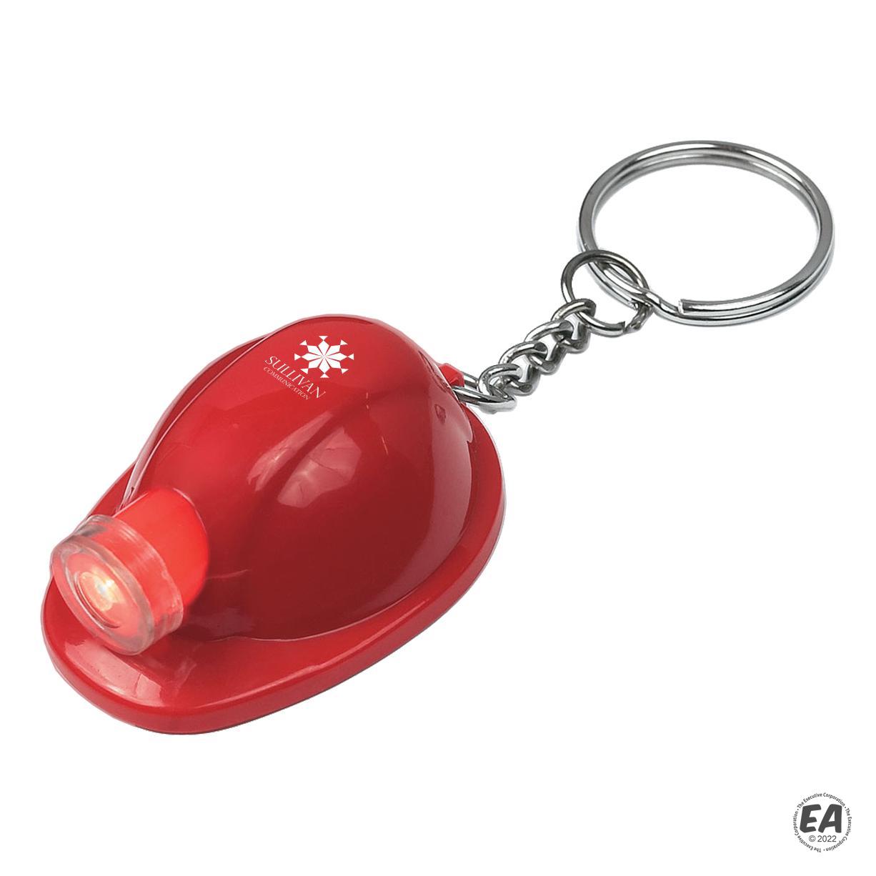 Promotional Hard Hat LED Key Chain | Branded Flashlights Keychains ...