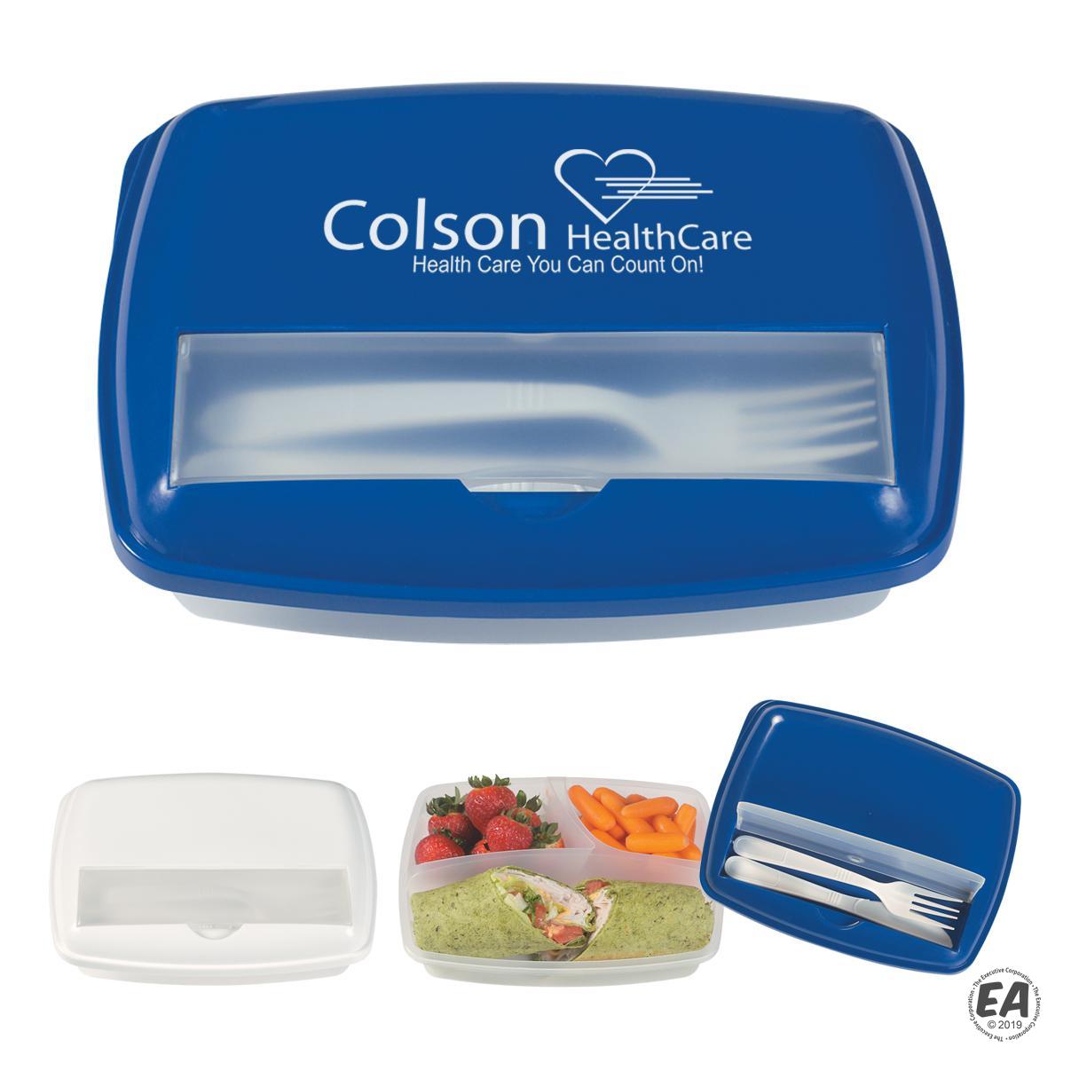 Promotional 3-Section Lunch Container | Customized Food Containers ...