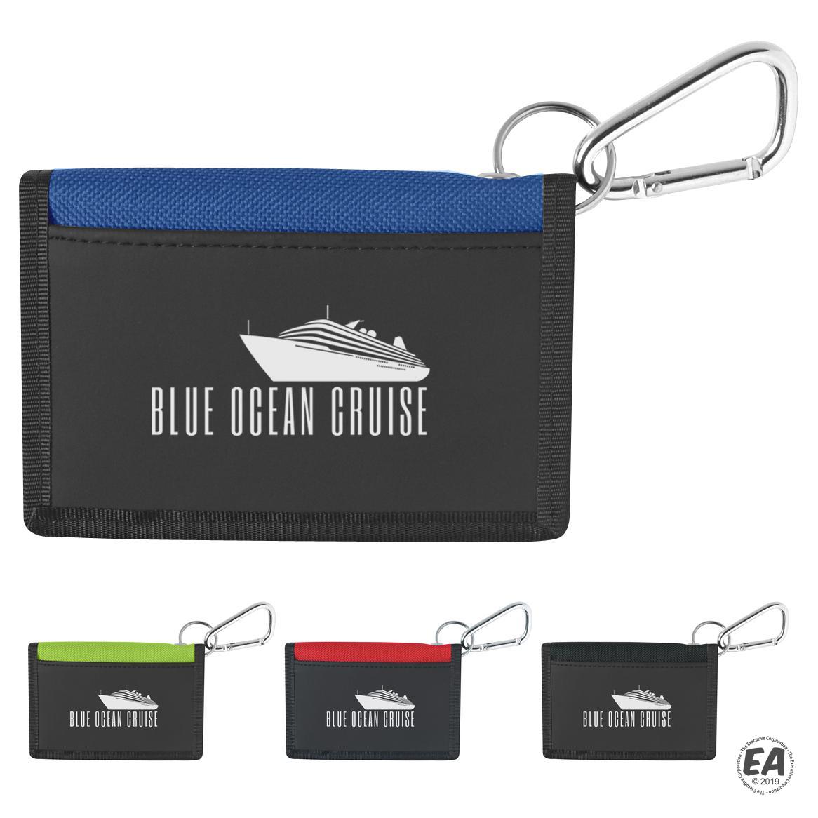 Custom Velcro Wallet With Carabiner | Customized Pocket Wallets ...