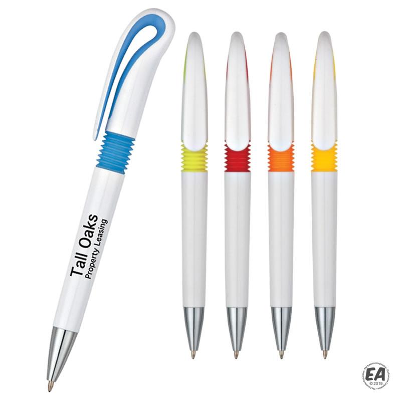 Branded Hook-A-Clip Pen | Customized Plastic Click Pens | Custom Hook-A ...