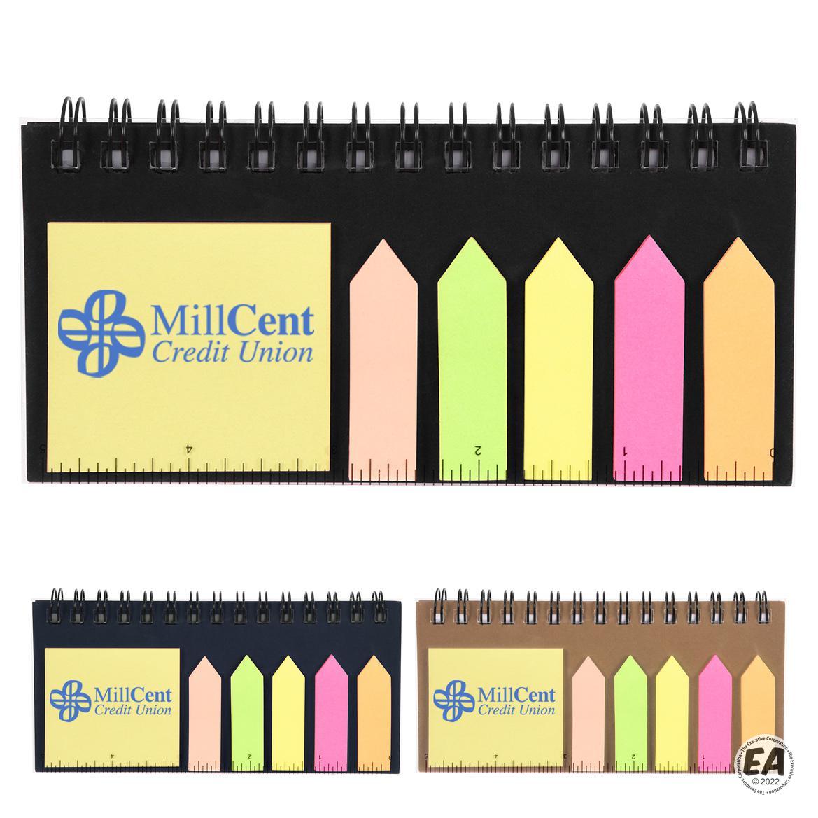 Customized Multi-Use Sticky Flag Desk Set | Promotional Flags | Branded ...