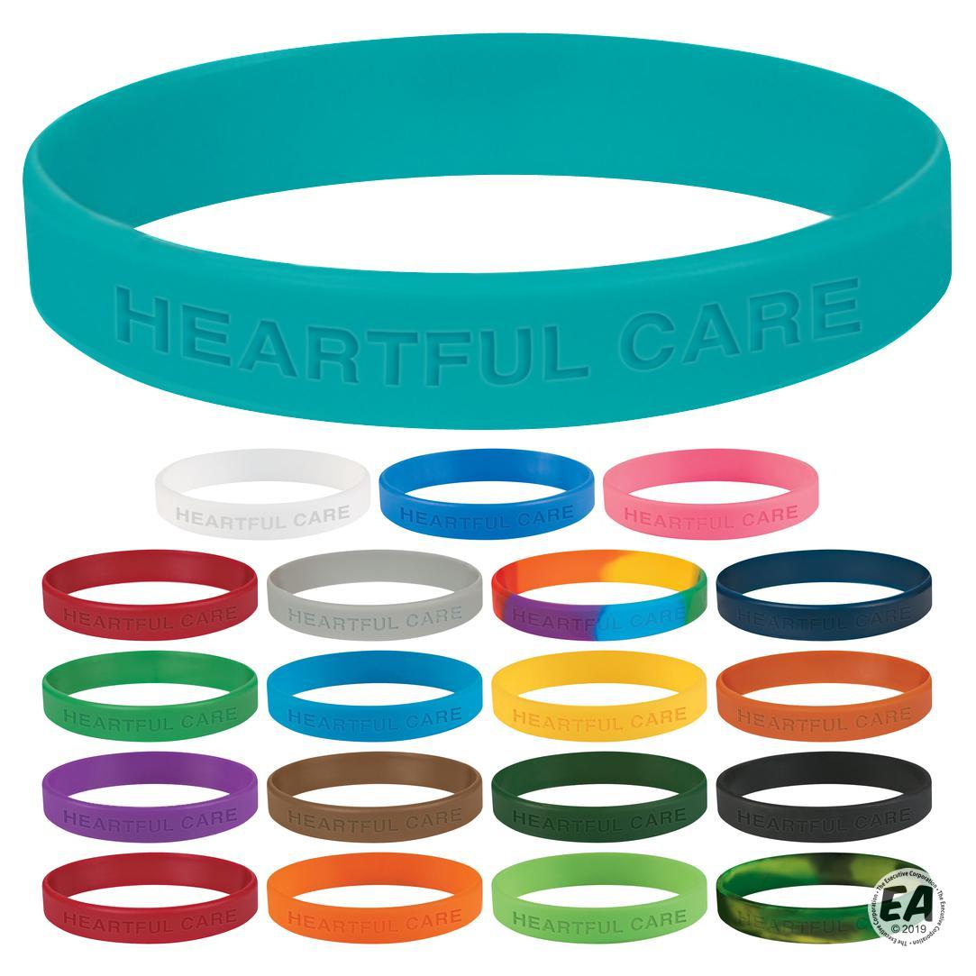 Customized Single Color Silicone Bracelet | Promotional Silicone ...