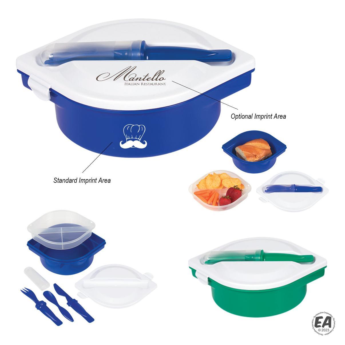 Branded Multi-Compartment Food Container | Customized Food Containers ...