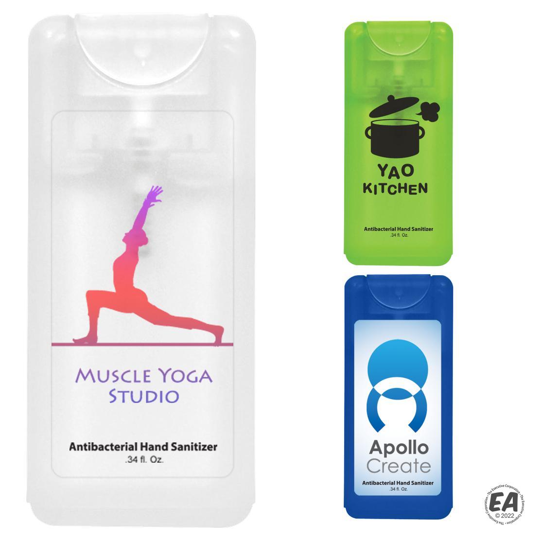 Promotional .34 oz. Compact Hand Sanitizer Spray | Custom Sanitizer ...