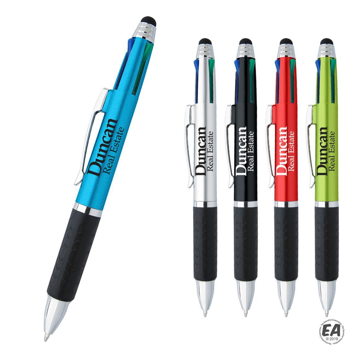 Customized Multi-Color Ink Stylus Pen | Promotional Aluminum Pens ...