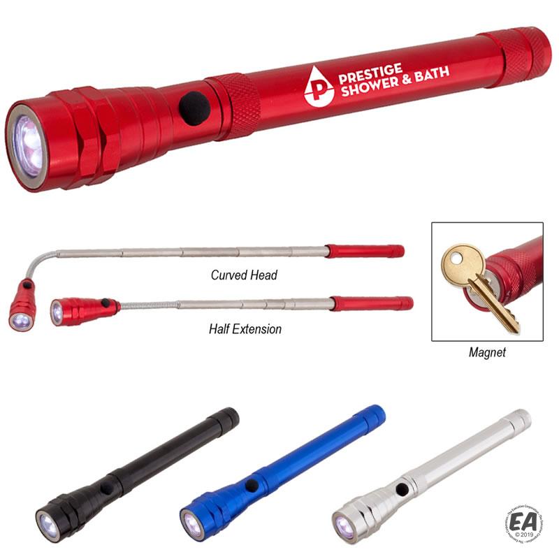 Customized Telescopic Aluminum Flashlight Magnet | Promotional LED ...
