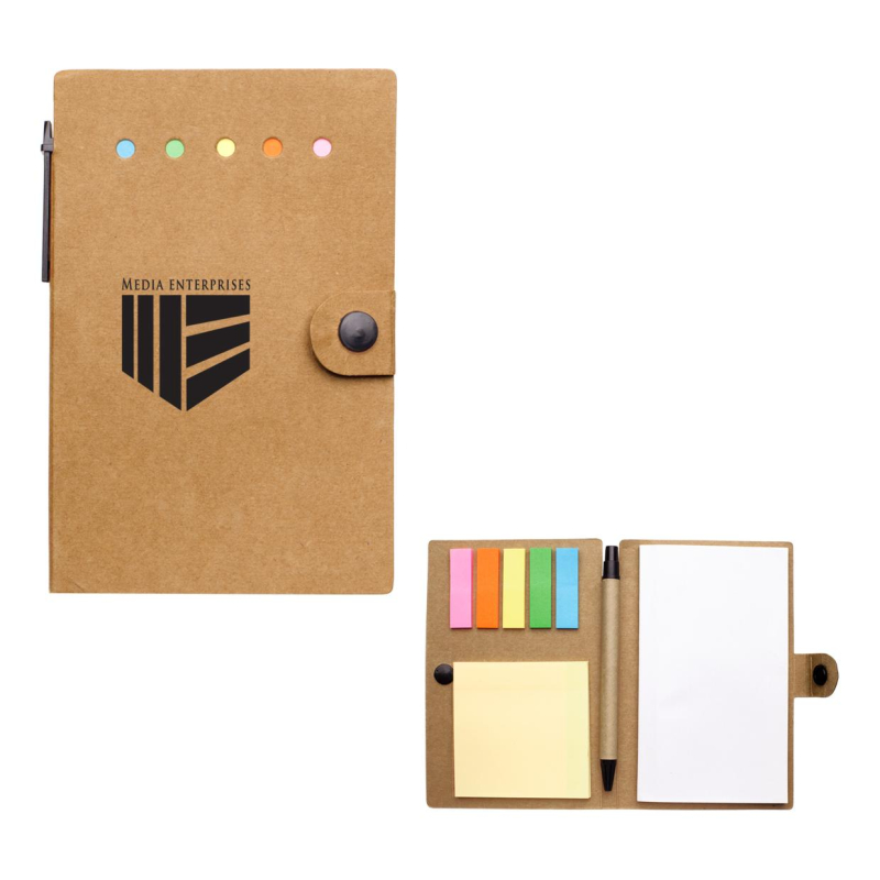 Promotional Small Snap Desk Essentials Notebook | Custom Notepads ...