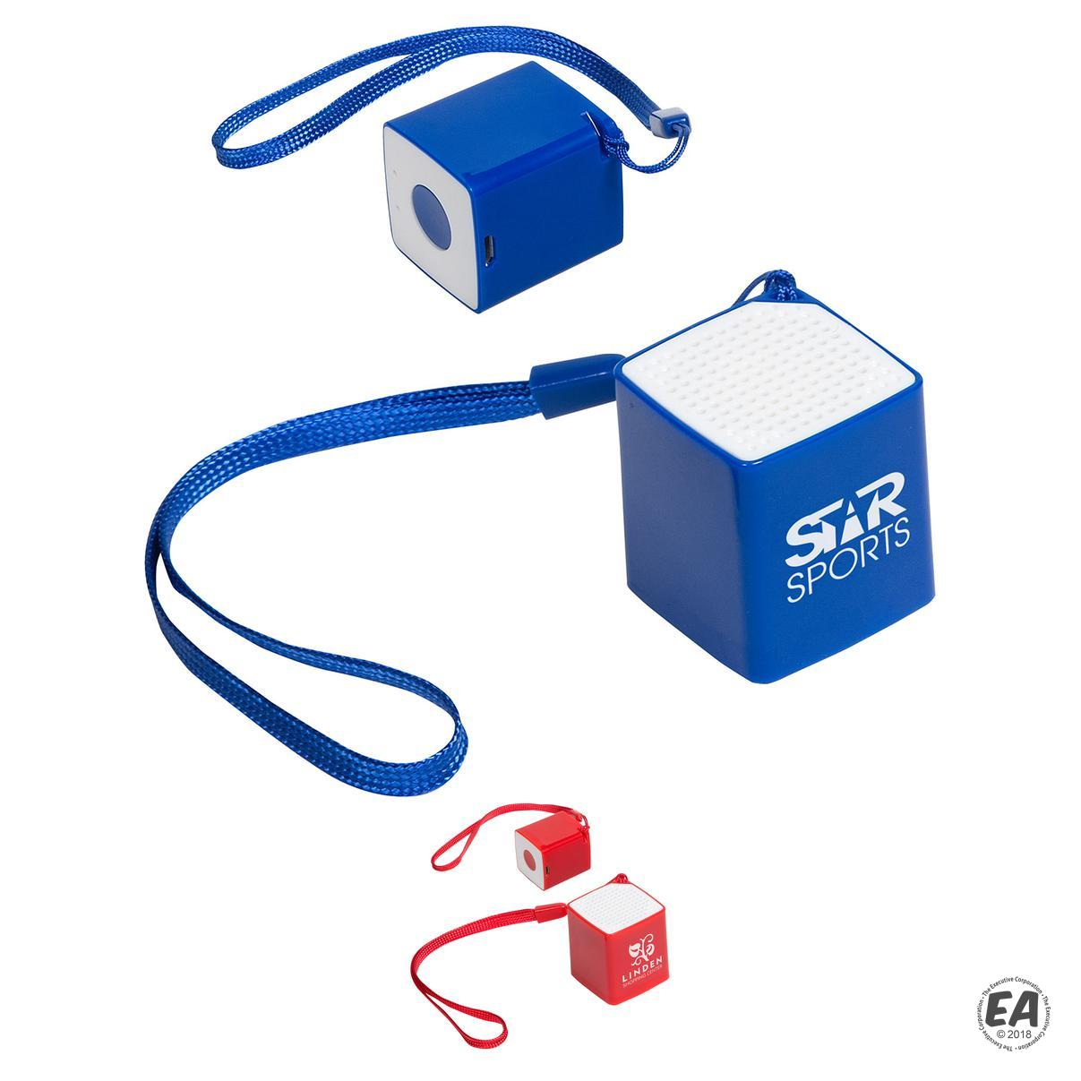 Customized Wireless Mini Cube Speaker with Selfie Button & Microphone ...