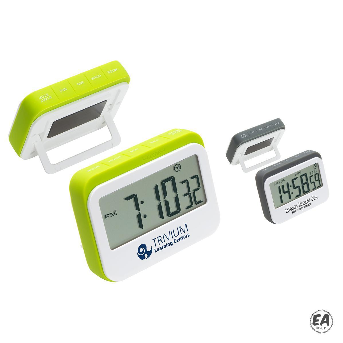 Promotional Soft-Touch Widescreen Kitchen Timer & Clock | Customized ...