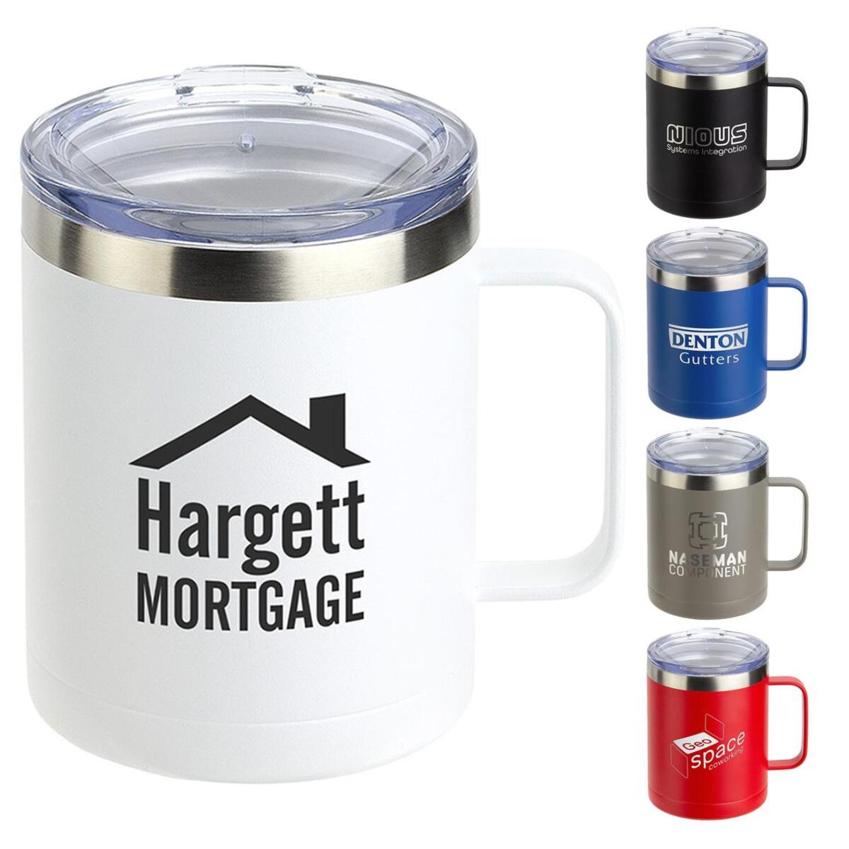 Promotional Ceva 14 oz Copper-Coated Powder-Coated Insulated Mug ...