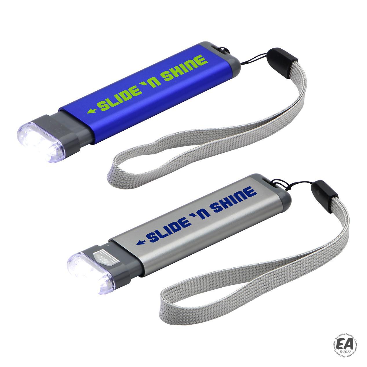 Customized Slide 'N Shine LED Pocket Flashlight | Branded Flashlights ...