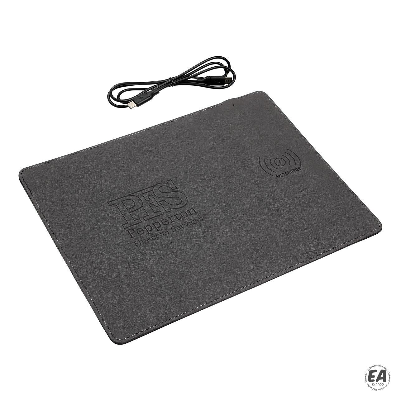 Branded Affinity Mouse Pad with 10W Fast Wireless Charger | Promotional ...