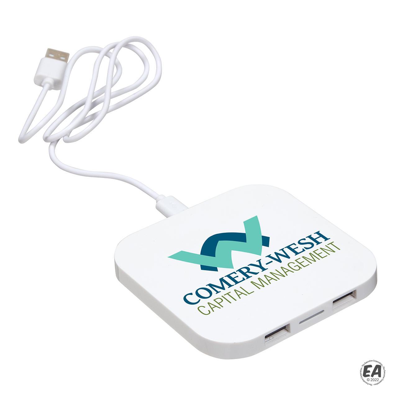 Custom Power Deck Wireless Charger with Dual USB Ports | Customized ...