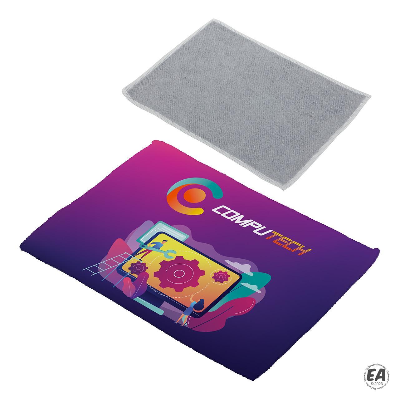 Customized Quick Clean 5 x 7-1/8 Dual Sided Microfiber Cloth : Full ...