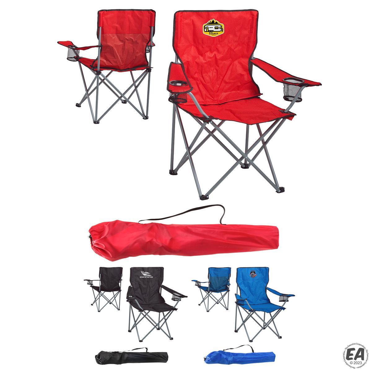 Promotional Gallery Folding Chair with Carrying Bag (Holds 225 lbs ...