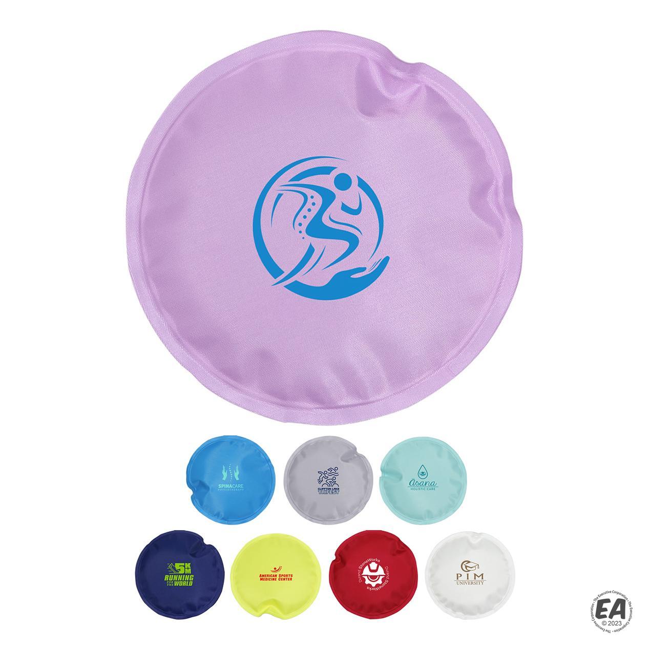Promotional Round Nylon-Covered Hot/Cold Pack | Branded Hot Cold Packs ...