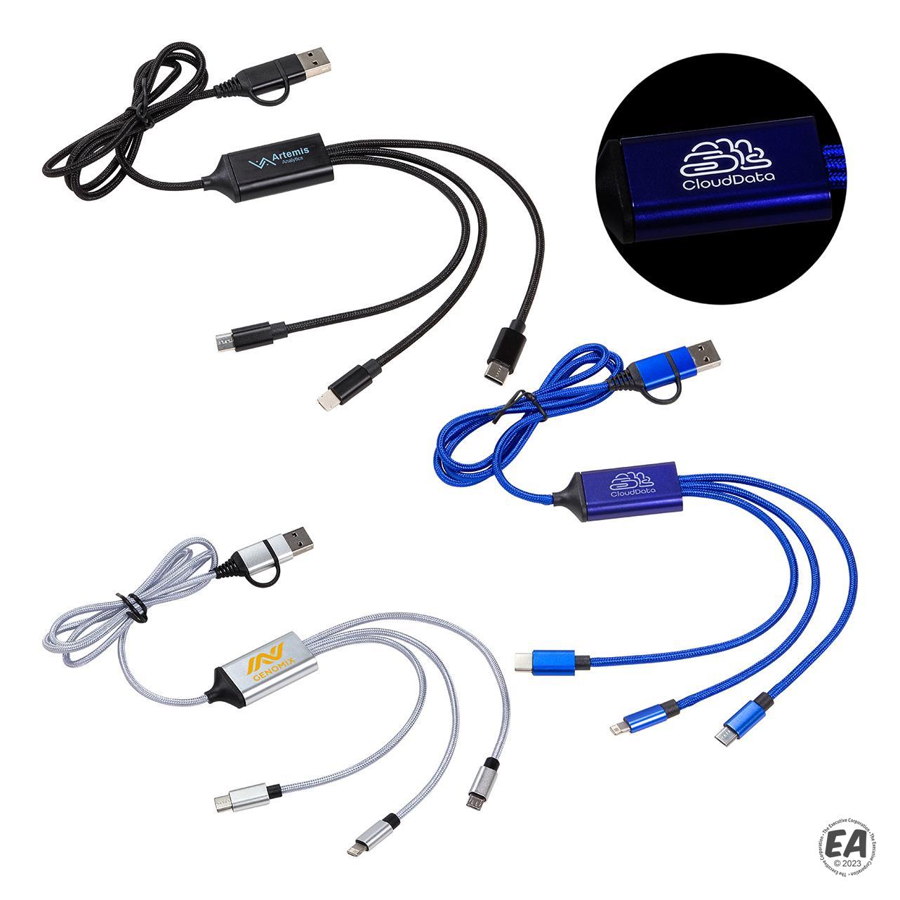 Promotional Traverse 3-in-1 Charging Cable | Customized Charging Cables ...