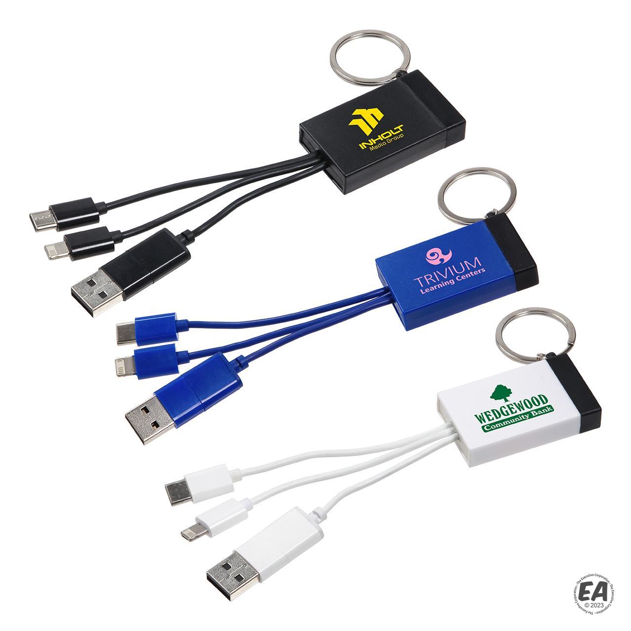 Branded Triplet 3-in-1 Charging Cable with Screen Cleaner | Customized ...