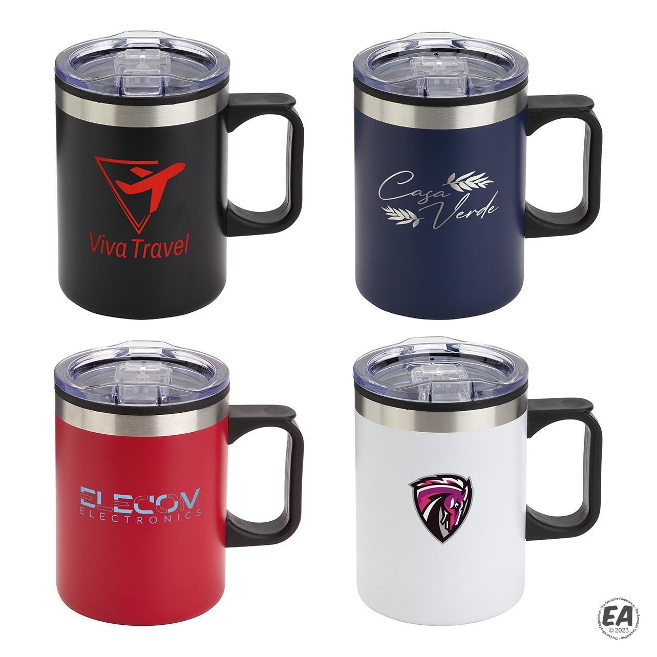 Customized Zara 14 oz Stainless Steel/Polypro Mug | Custom Coffee Mugs ...
