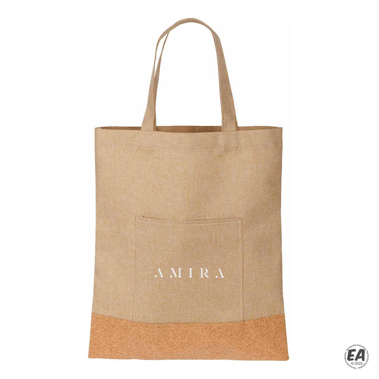 Custom Carina RPET & Cork Tote Bag 13x15 | Promotional Canvas Tote Bags ...