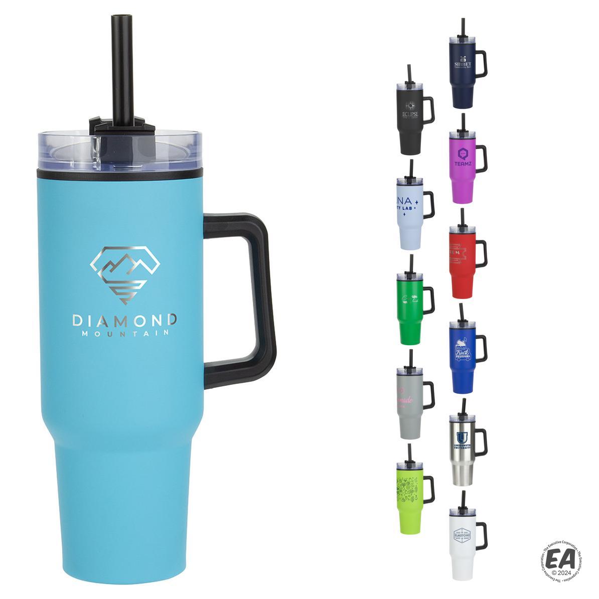 Customized Outpost 40 oz Stainless Steel/Polypropylene Mug | Custom ...