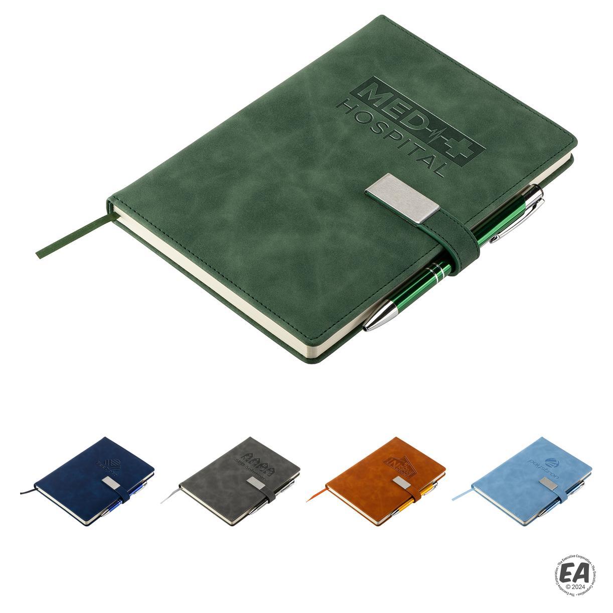 Branded Thesis Hardcover 5.75x8.5 Journal with Magnetic Closure & Pen ...