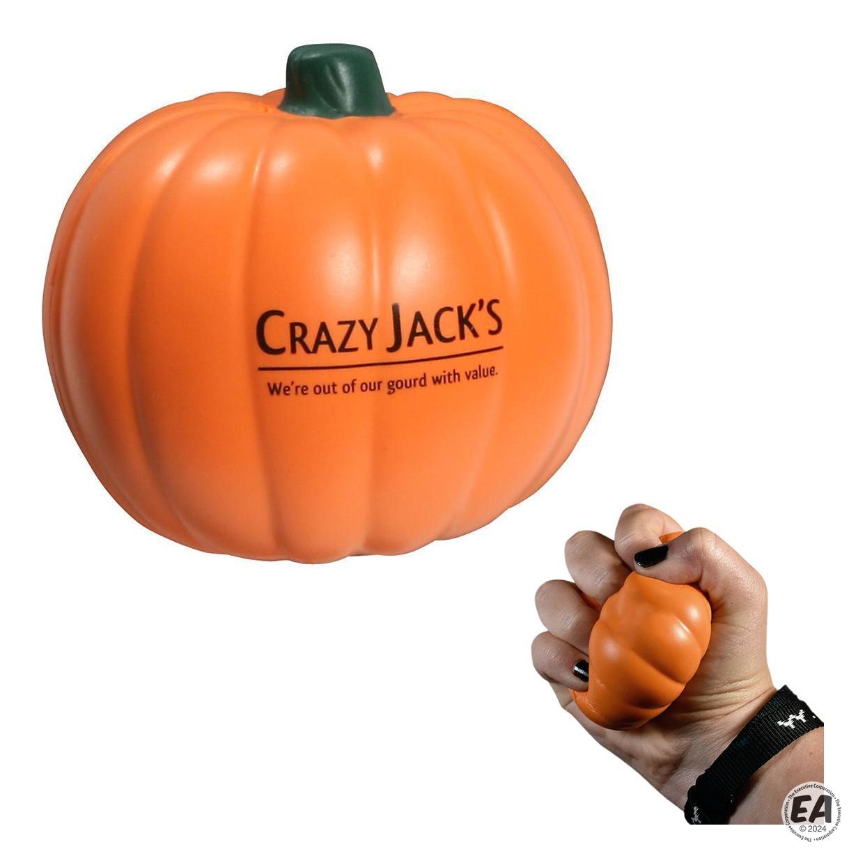 Promotional Orange Pumpkin Stress Reliever | Customized Stress ...