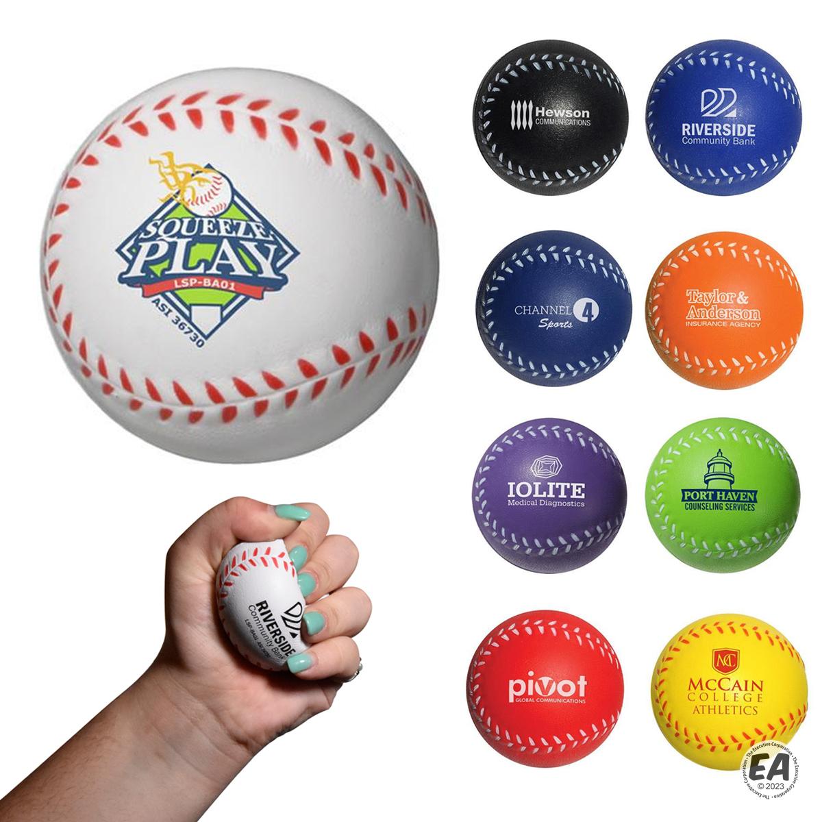 Branded Baseball Stress Reliever | Customized Stress Relievers ...
