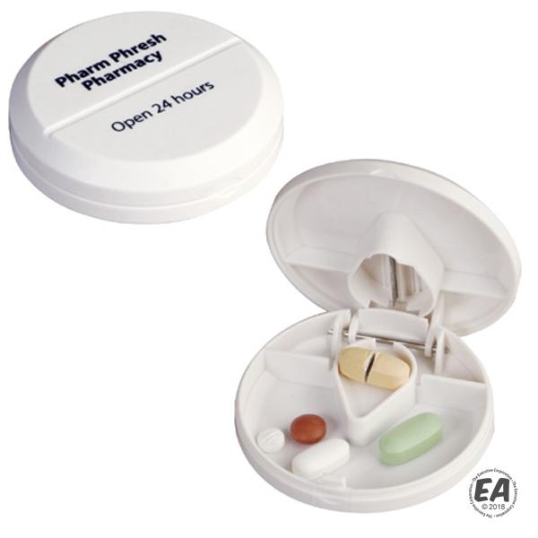 Customized Pill Pal with Cutter | Promotional Pill Cases | Custom Pill ...