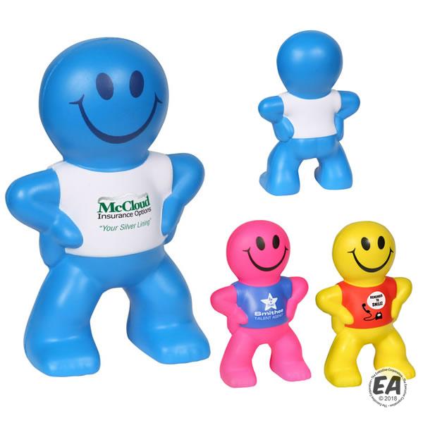 Customized Captain Smiley Stress Reliever | Promotional Stress ...