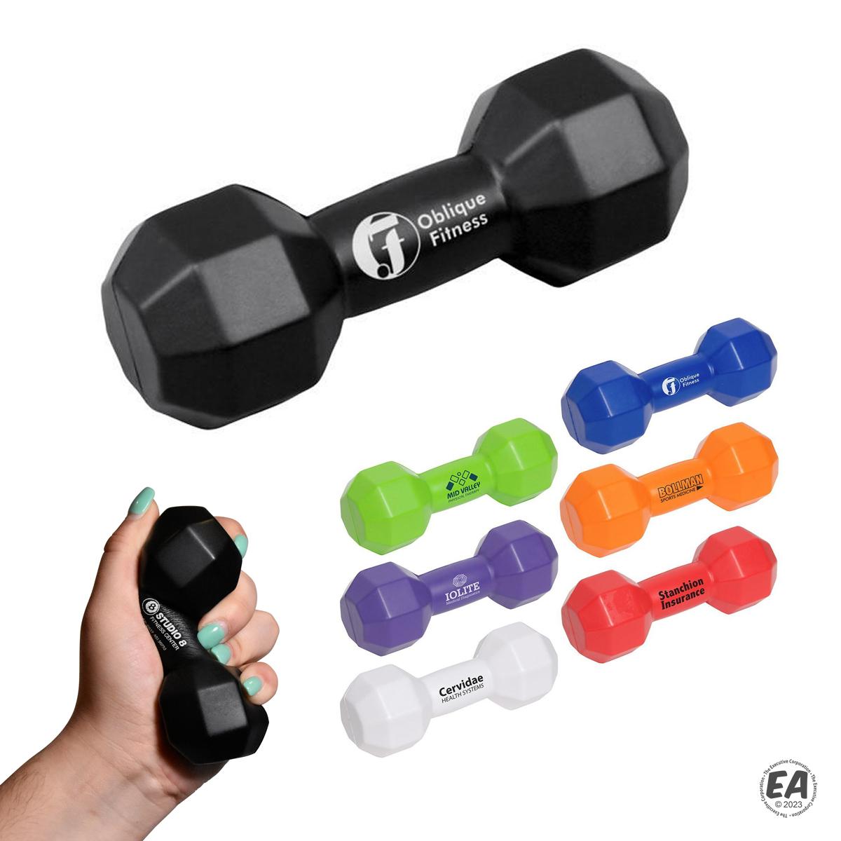 Branded Dumbbell Stress Reliever | Customized Stress Relievers ...