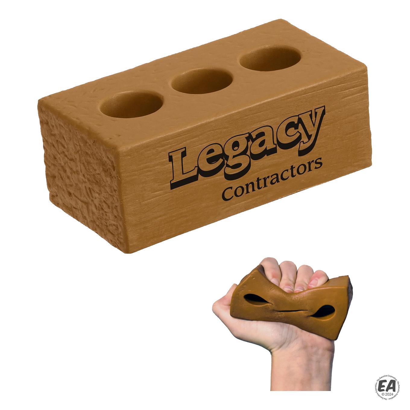 Branded Brick with Holes Stress Reliever | Customized Stress Relievers ...