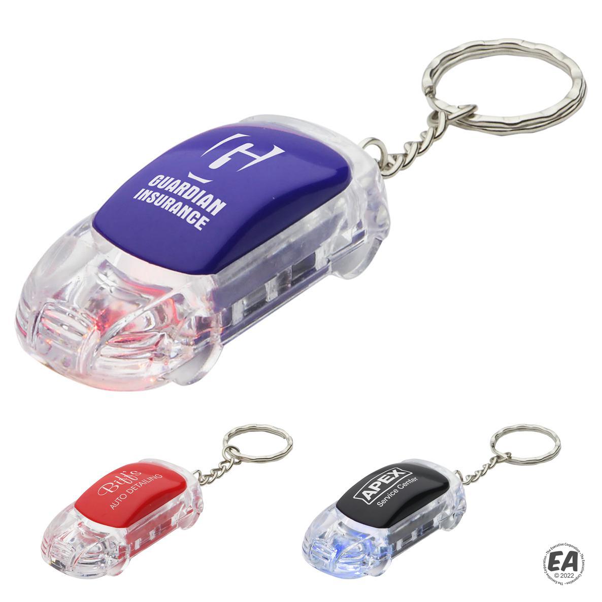 Customized Flashing Car Key Chain | Promotional Flashlight Keychains ...