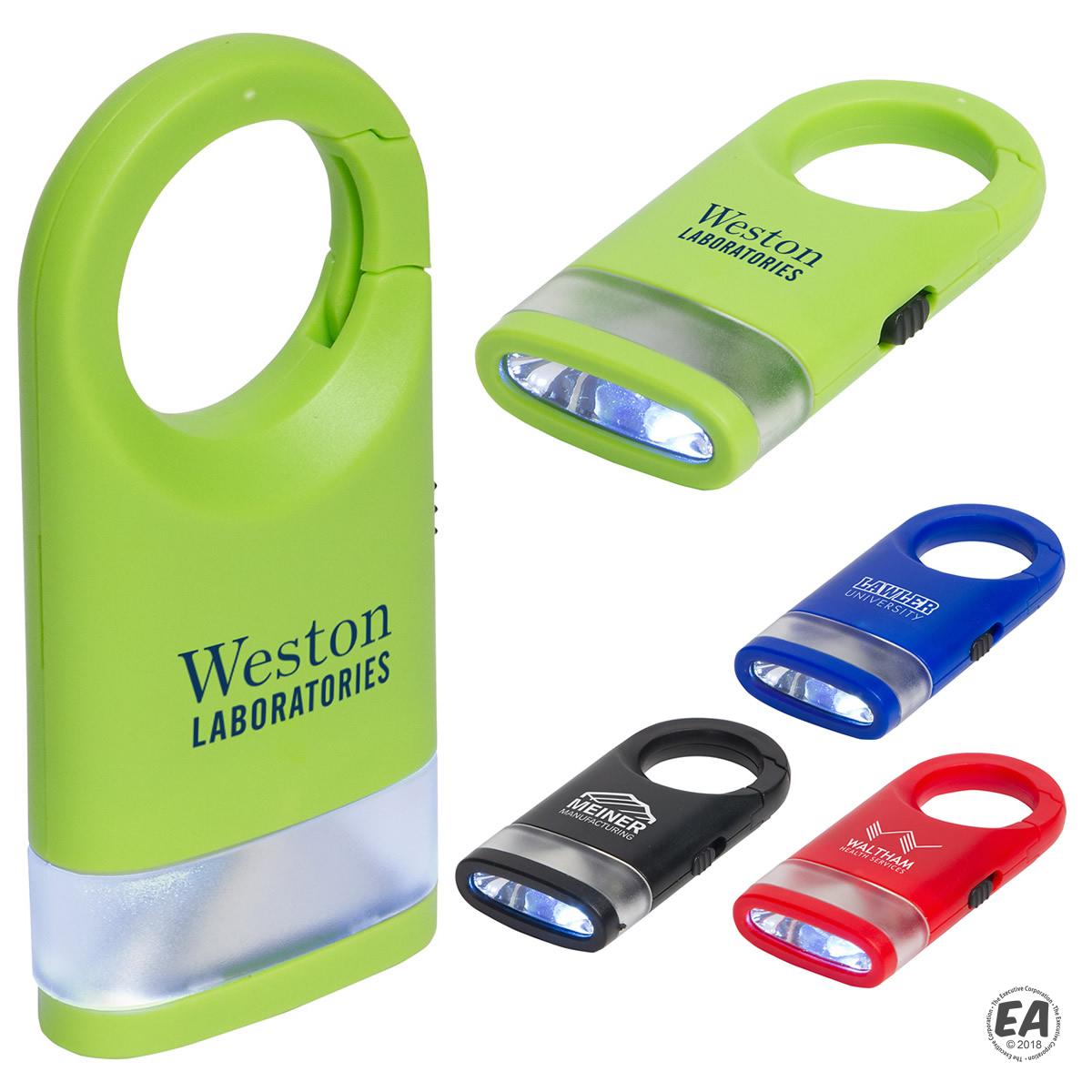 Customized Dual Shine LED Light Carabiner | Promotional Flashlights ...