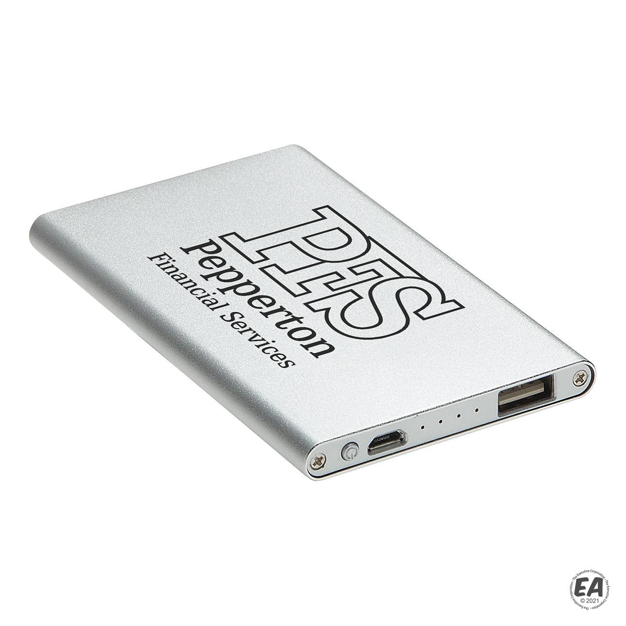 Promotional Sleek Design - 2000mAh Aluminum Power Bank | Customized ...