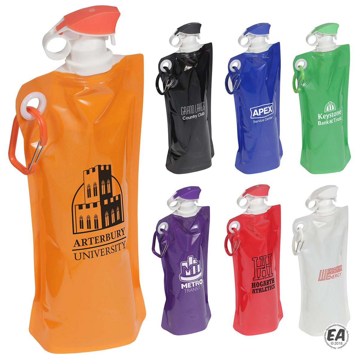 Customized Flip Top Folding Water Bottle | Branded Water Bottles ...