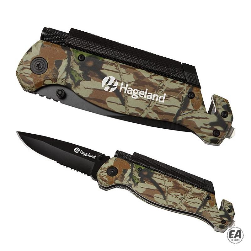 Branded Camo Survival/Rescue Knife | Custom Pocket Knife Sets ...
