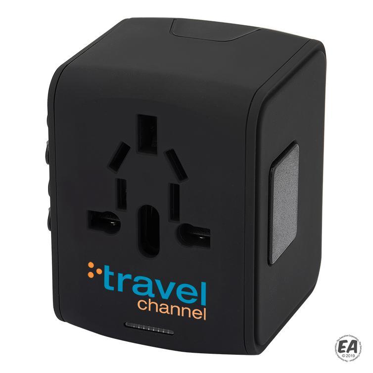 Promotional Universal Travel 4 USB Port Adapter | Branded Adapters ...