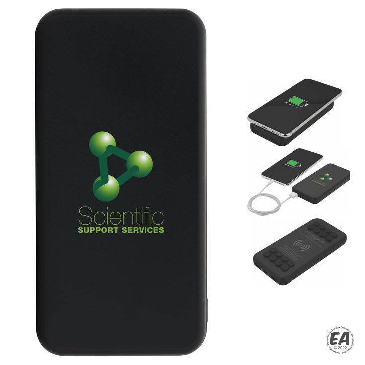 Customized Octo Grip Wireless Charger & Power Bank 10,000 mAh ...