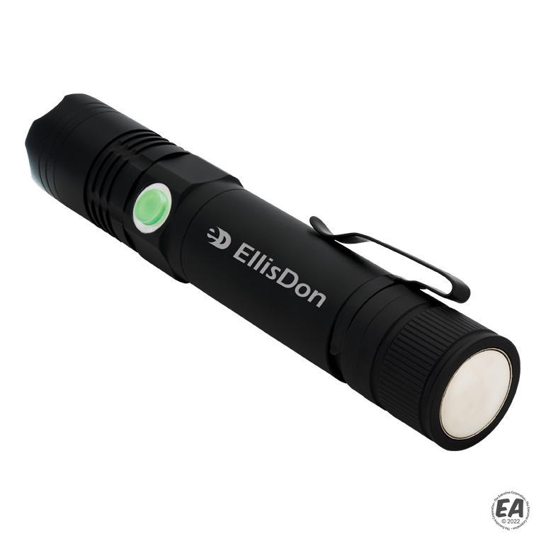 Custom Rechargeable 3W Aluminum Focus Flashlight | Customized Safety ...