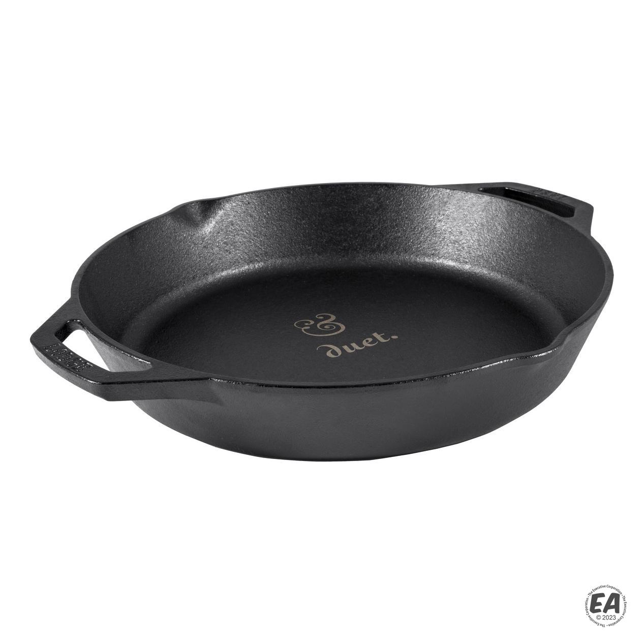 Customized Lodge 12 Cast Iron Dual Handle Pan | Promotional Baking Pans ...