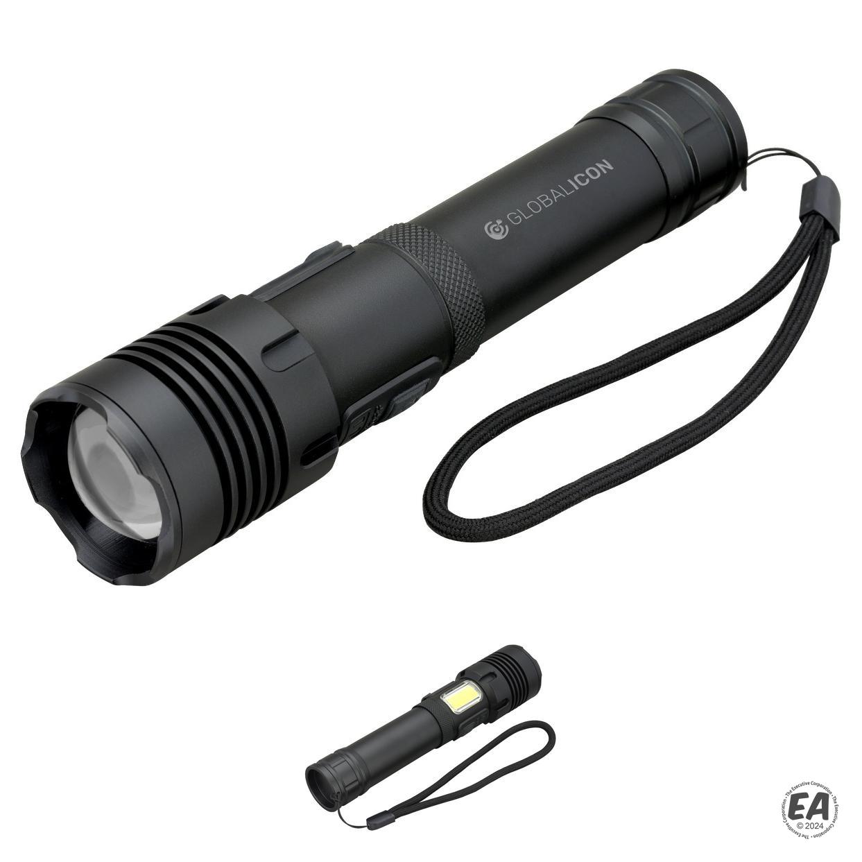 Branded Rechargeable 15W P50/COB Flashlight | Customized Non-LED ...