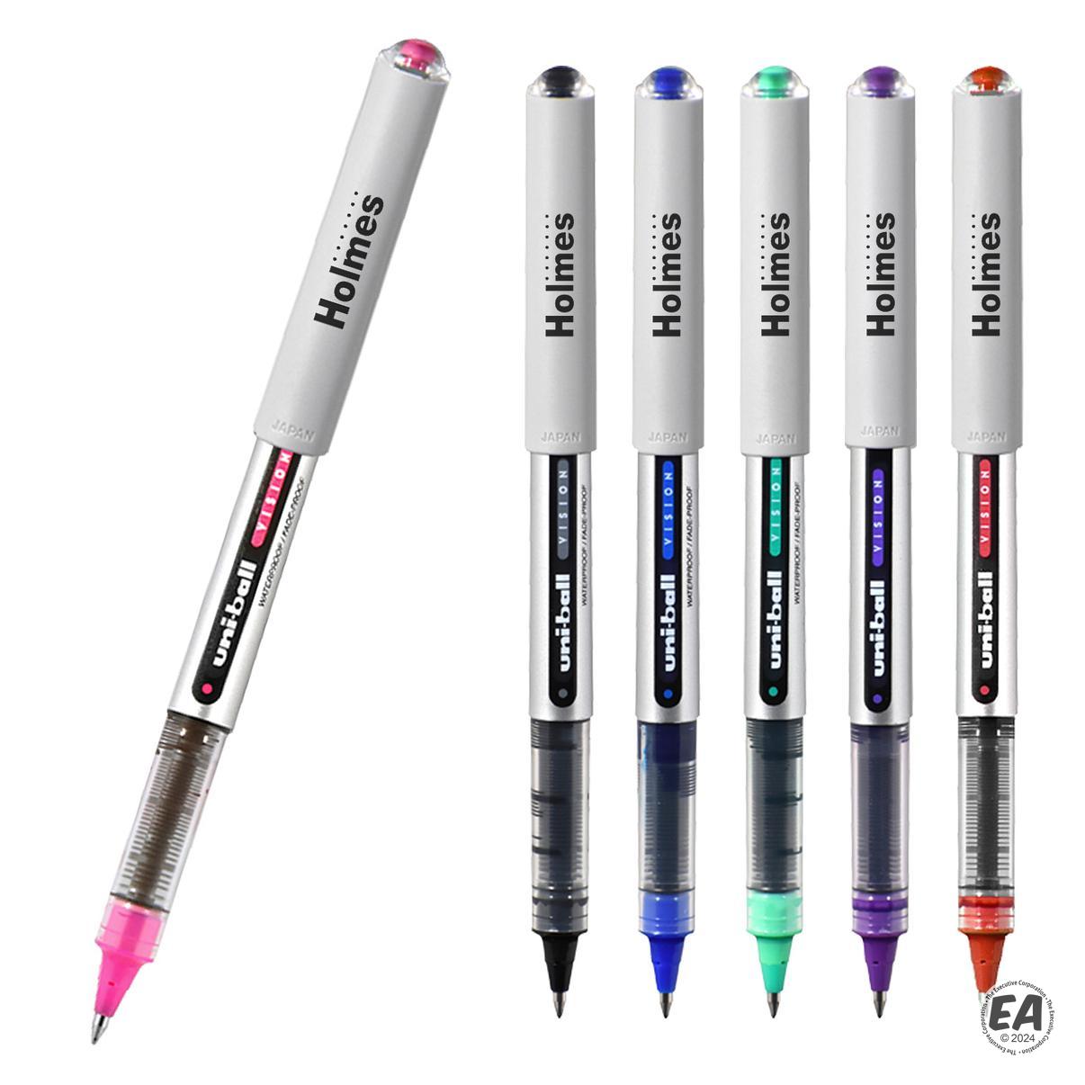 Branded uni-ball Vision Pen | Promotional Rollerball Cap Pens ...