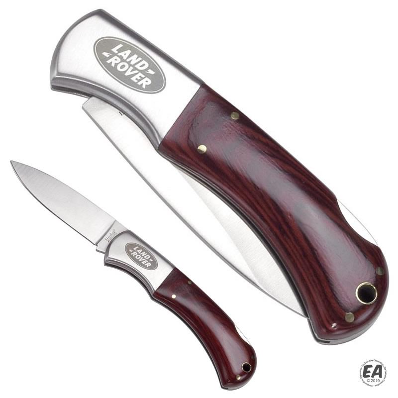 Branded Executive Wood Handle Pocket Knife | Promotional Blade Knives ...