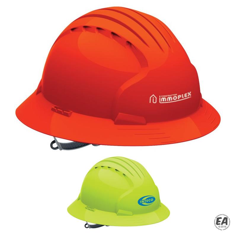 Customized Evolution 6141 Full Brim Hi-Vis Hard Hat | Promotional Hard ...