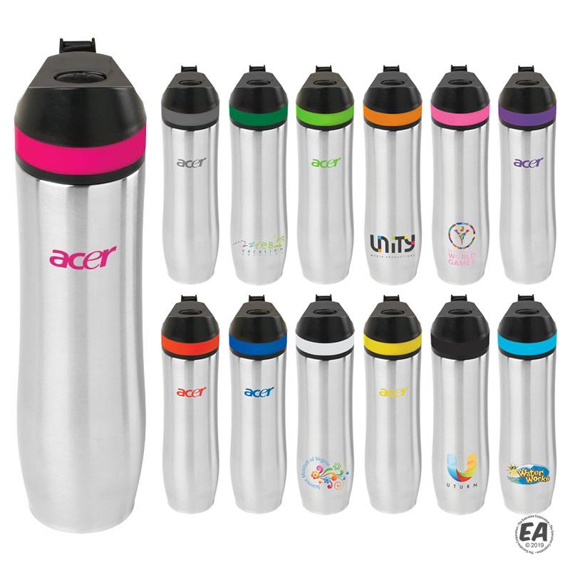 Customized 20 oz Persona Stainless Steel Vacuum Water Bottle | Custom ...