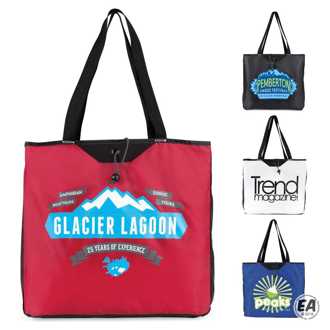 Promotional Express Packable Tote Bag | Customized Polyester Tote Bags ...