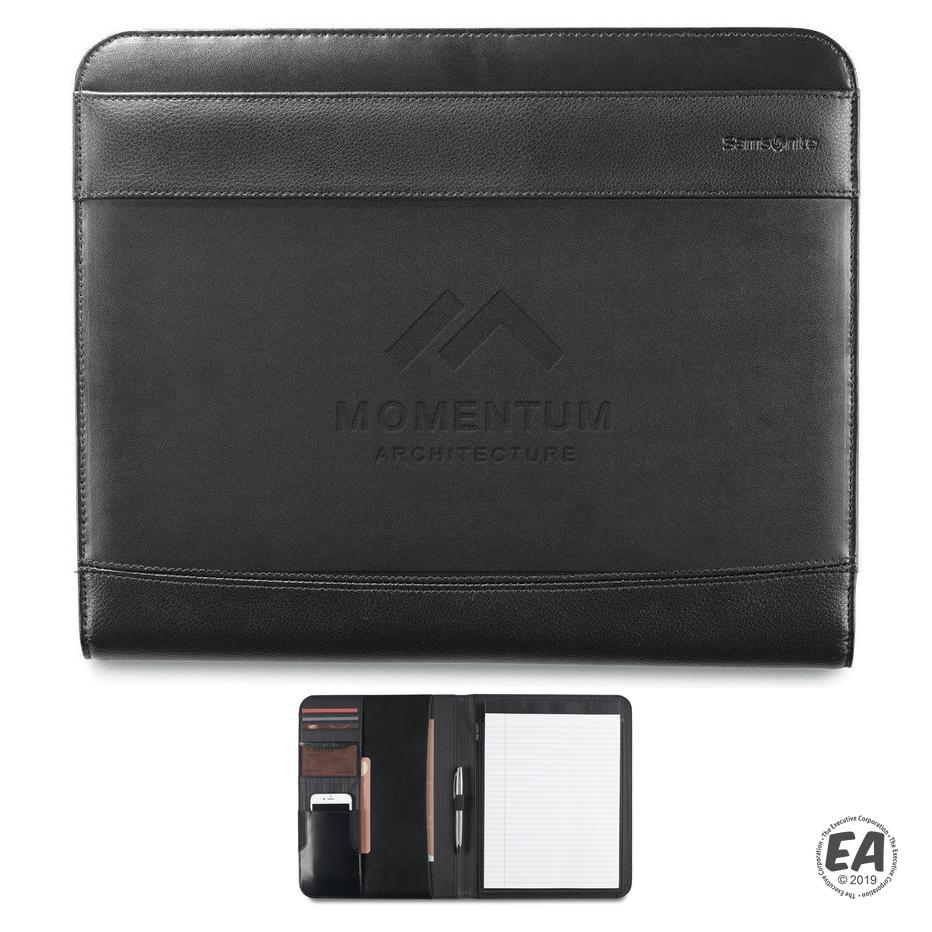 Custom Samsonite Peyton Leather Writing Pad | Promotional Executive ...